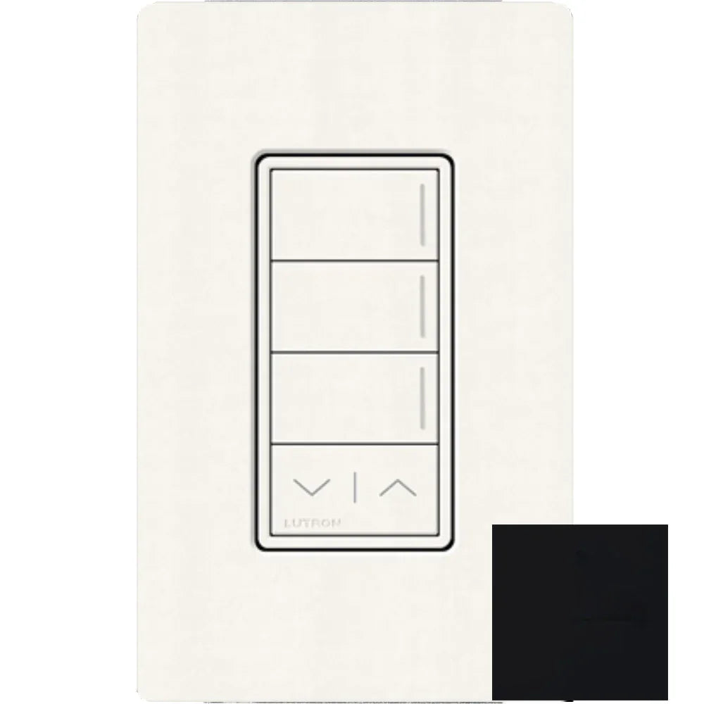 Lutron RadioRA 3 Sunnata RRST-W3RL-BL Smart Keypad - Black - Bees Lighting