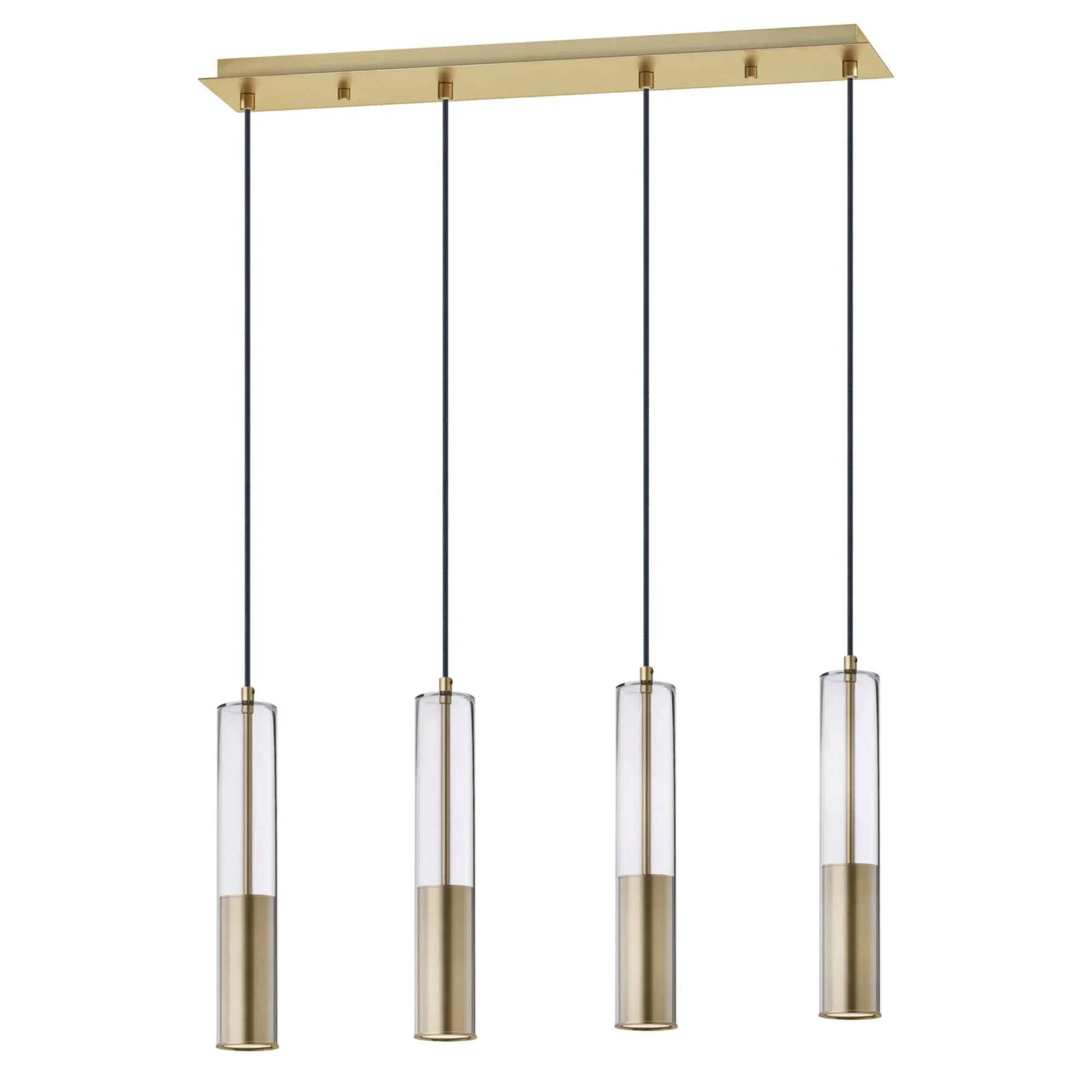 ET2 E11004-24SBR: Torch 28" 4-Light Linear LED Pendant | Bees Lighting