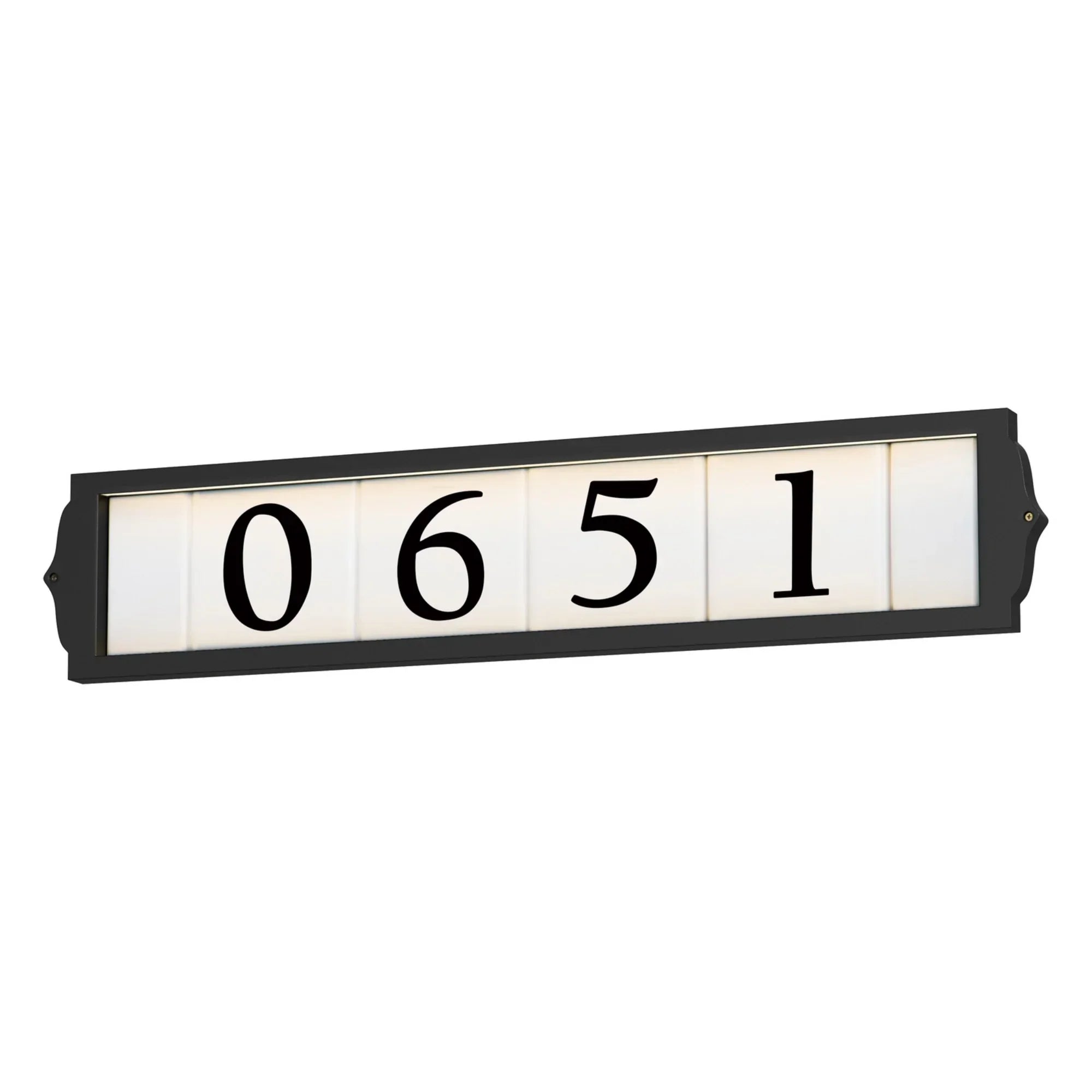 Maxim 53650BK: Address 25" LED Address Frame | Bees Lighting