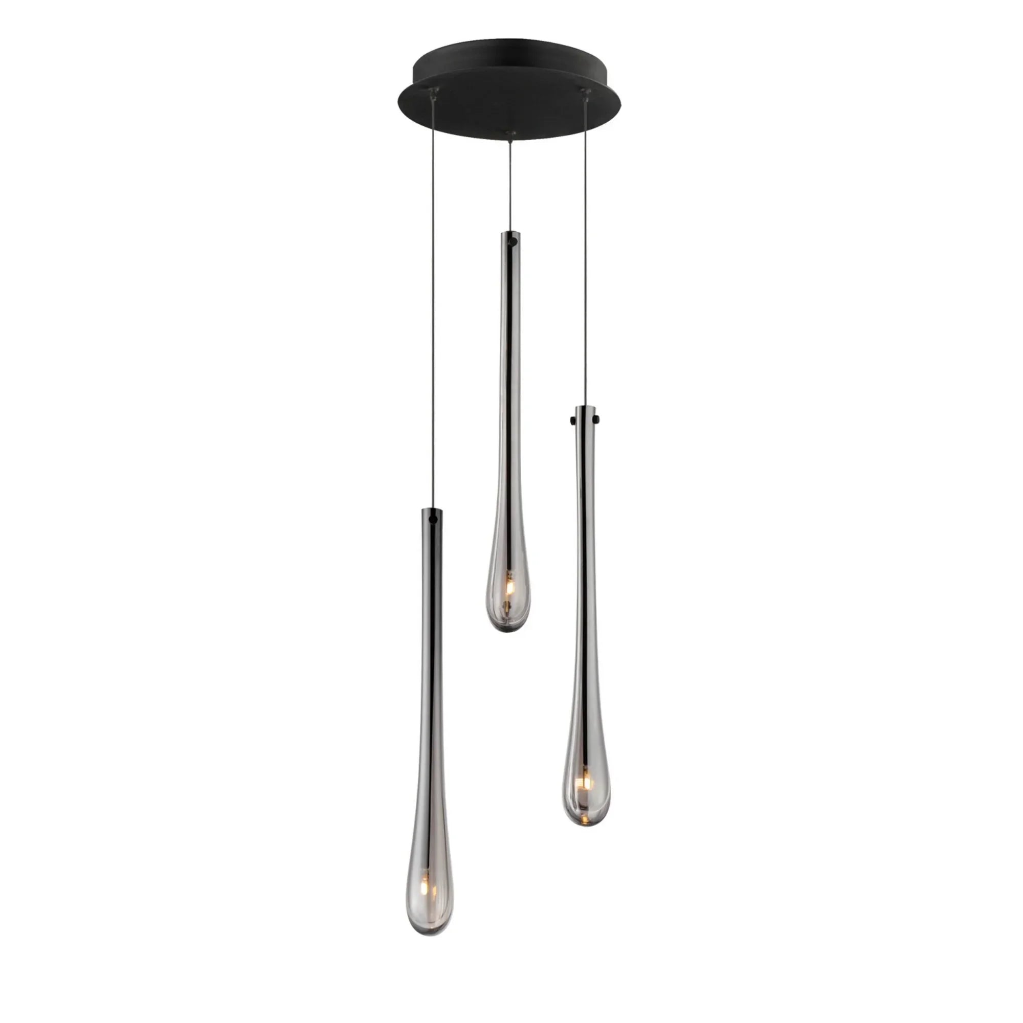 ET2 E24213-138BK: Stillo 10" 3-Light LED Pendant | Bees Lighting
