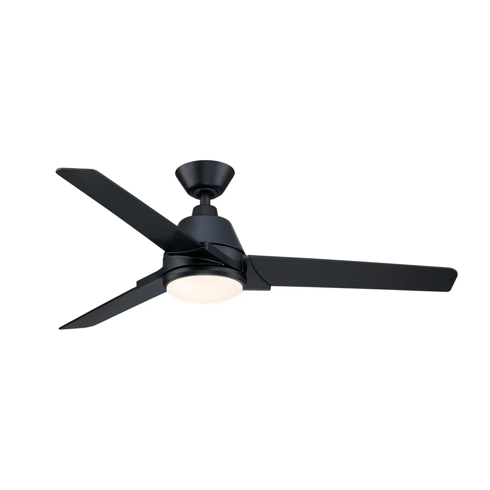 Fanimation Pyramid FP8406BL: 52" Black LED Ceiling Fan | Bees Lighting