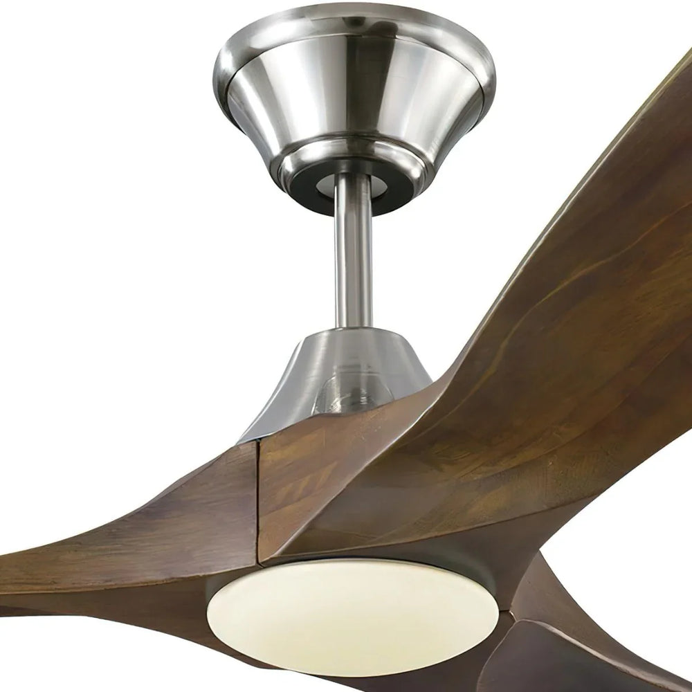 Monte Carlo - Maverick 60 In. Outdoor Brushed Steel Ceiling Fan With ...