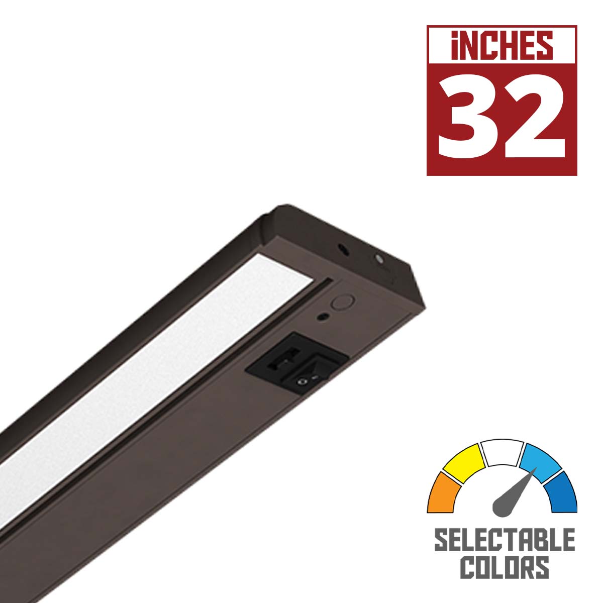 American Lighting 5LCS-32-5CCT-DB - LED 5 Complete 32 Inch Swivel Under ...