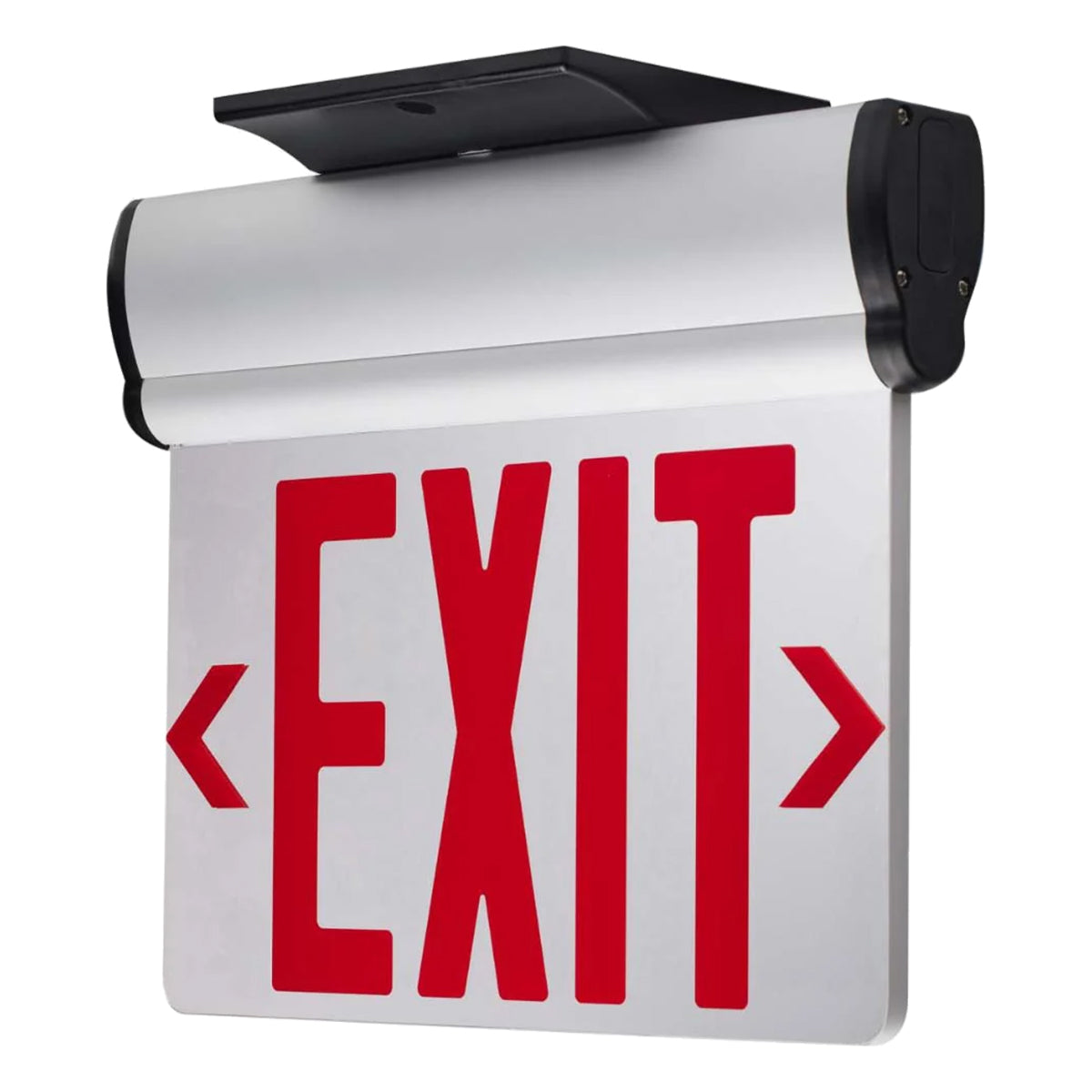 Satco 67-111 - Edge-Lit LED Exit Sign, Dual face with Red Letters ...