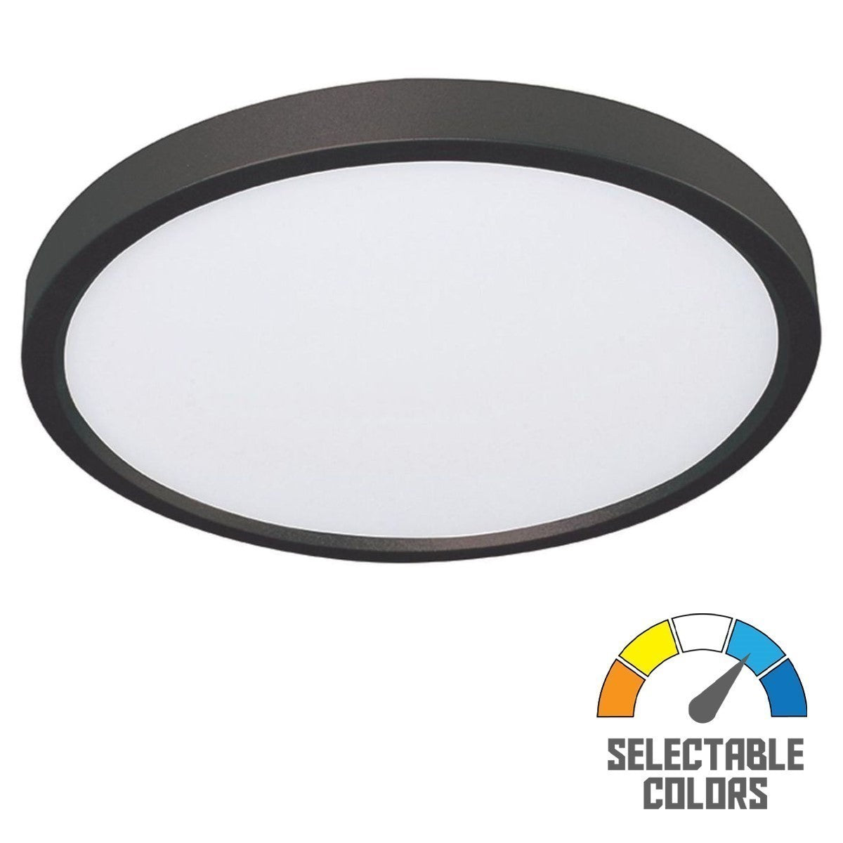 AFX Lighting EGRF08LAJD1BK - Edge Round 8 Inch LED Flush Mount Light ...