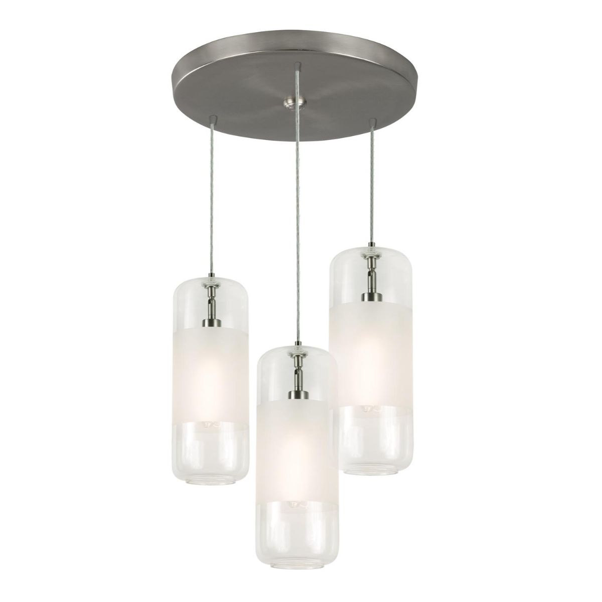 AFX Lighting HRP06MBSNCLRND3 Hermosa 17 in. 3 lights Pendant Light ...