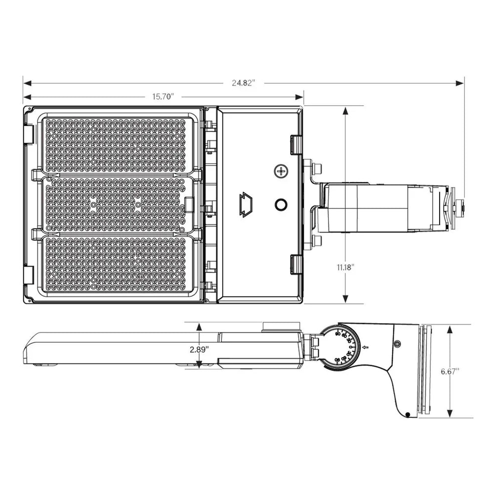 Keystone Technologies KT-ALED140PS-M2-OSB-PMA-8CSB-VDIM-P LED Pole ...