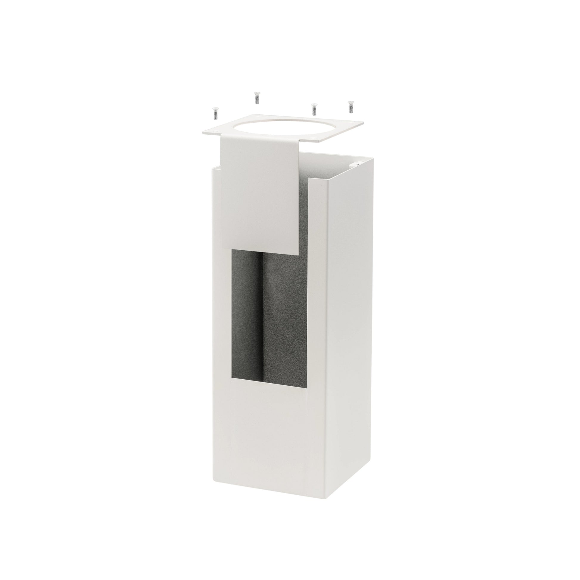 Keystone 4” Square Shell, White | Bees Lighting
