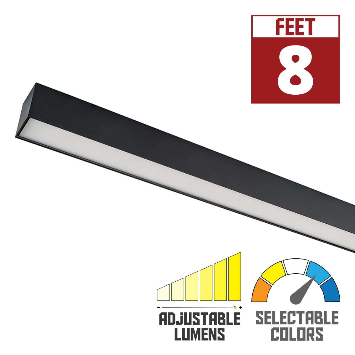 Keystone KT-LALED80PS-8A-8CSF-VDIM-B 8ft Linear Architectural Light ...