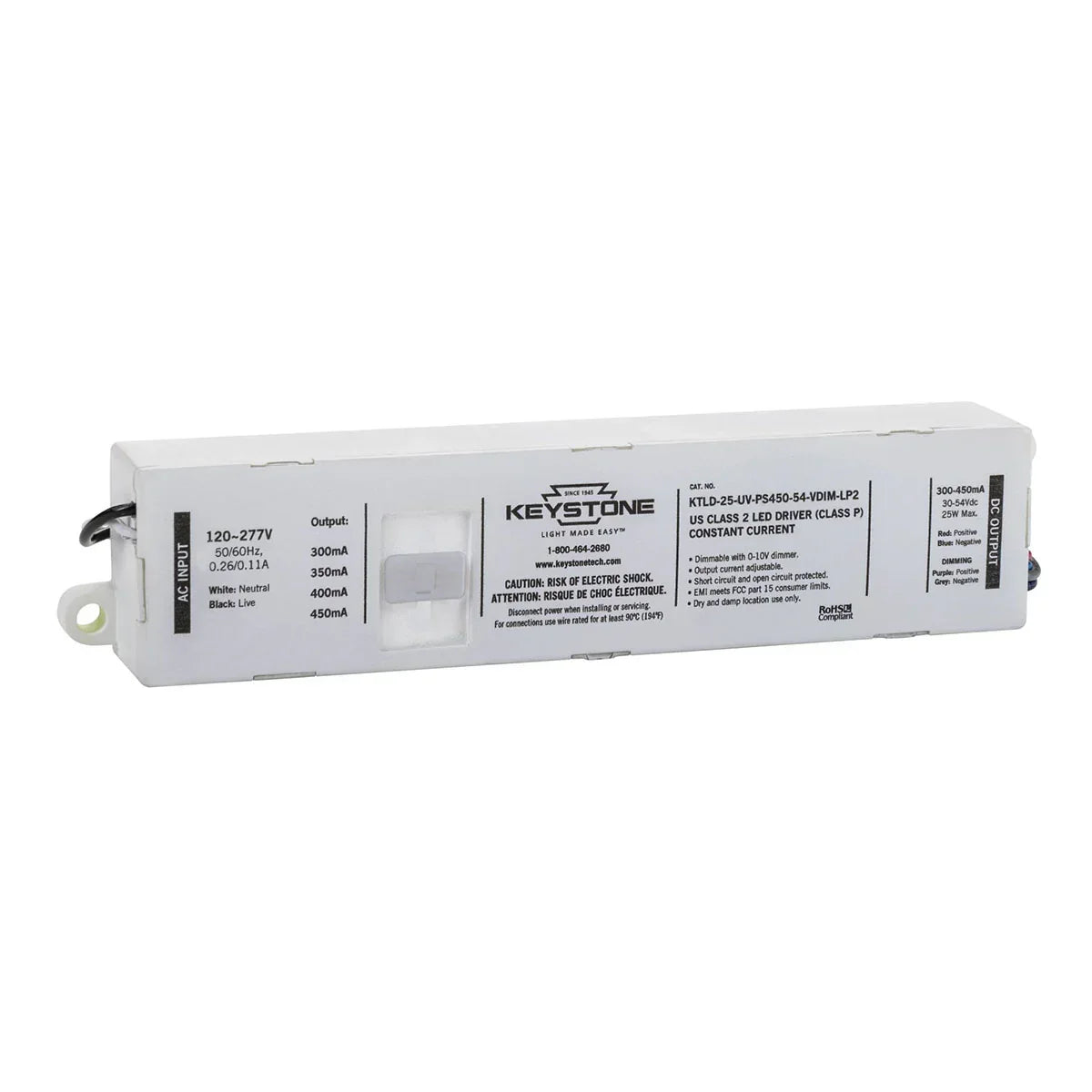 Keystone Technologies KTLD-25-UV-PS450-54-VDIM-LP2 - 25 Watts LED ...
