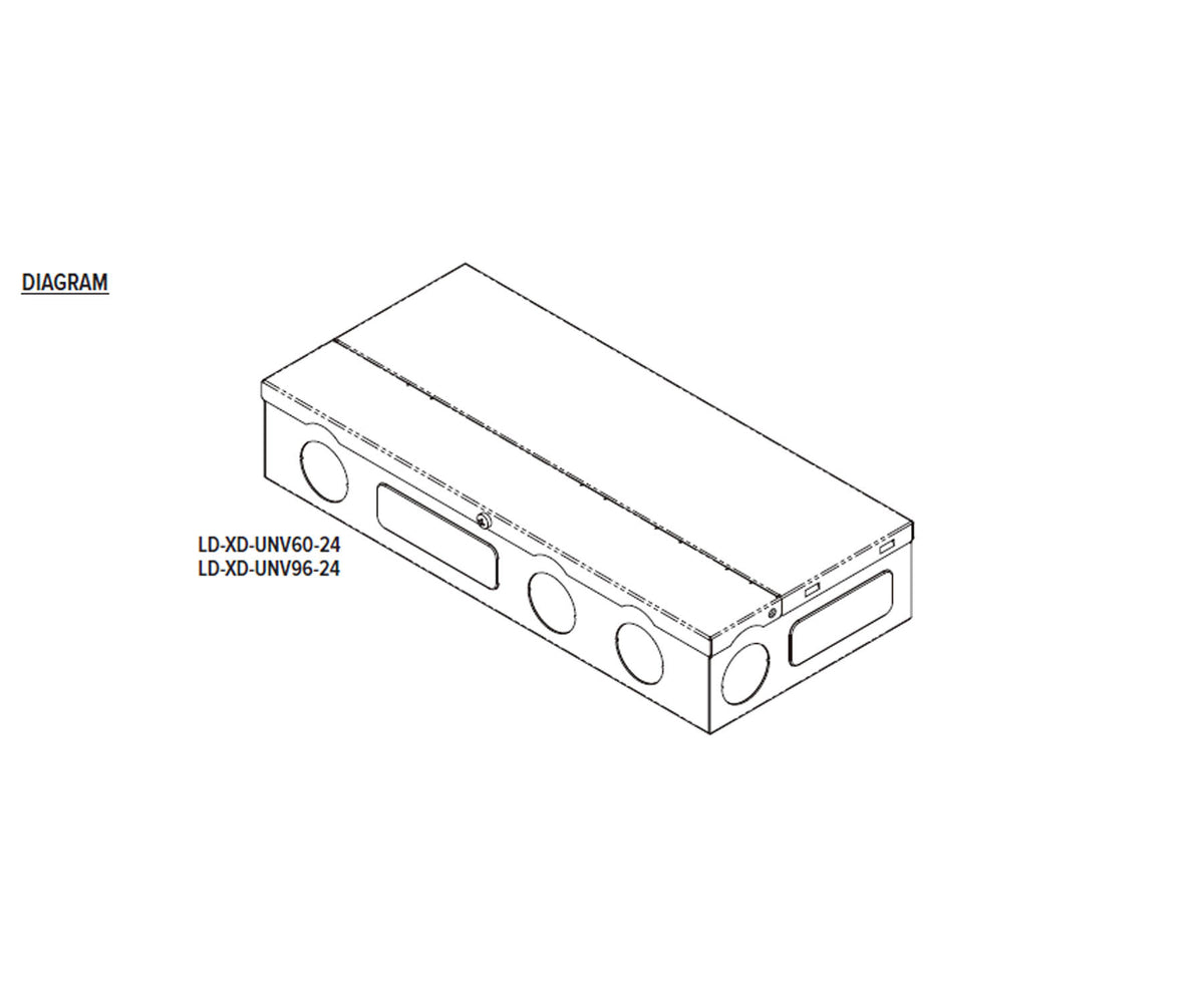 GM Lighting LD-XD-UNV96-24 - LineDRIVE 96 Watts, 24VDC LED Driver ...