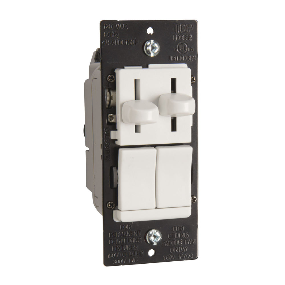 Legrand LSCLDC163P Dual LED Dimmer & Fan Control | Bees Lighting
