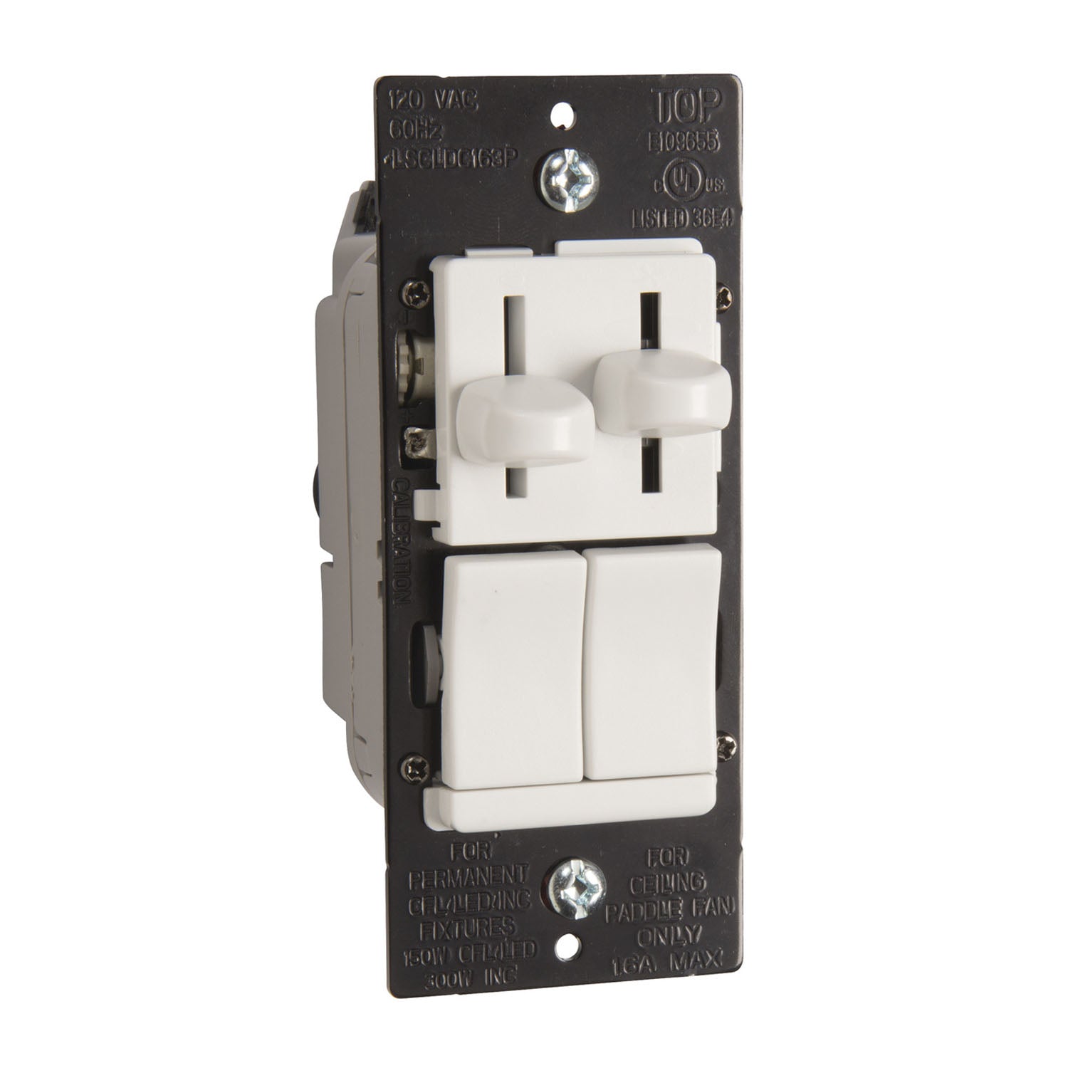 Legrand LSCLDC163PLA: Dual Dimmer & Fan Control | Bees Lighting