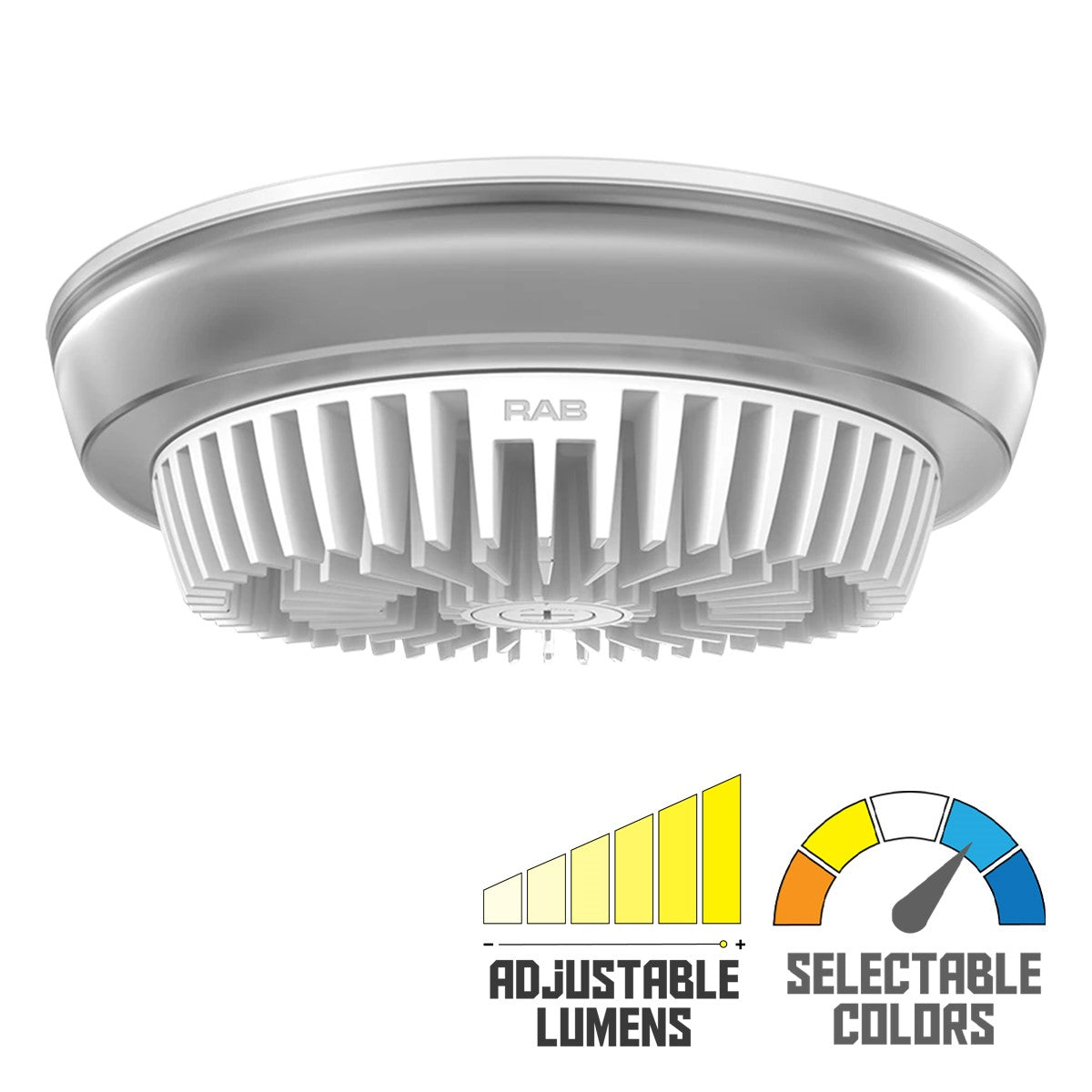 RAB Lighting PARK34-70W - LED Parking Garage Light, 9000 Lumens, 50/60 ...