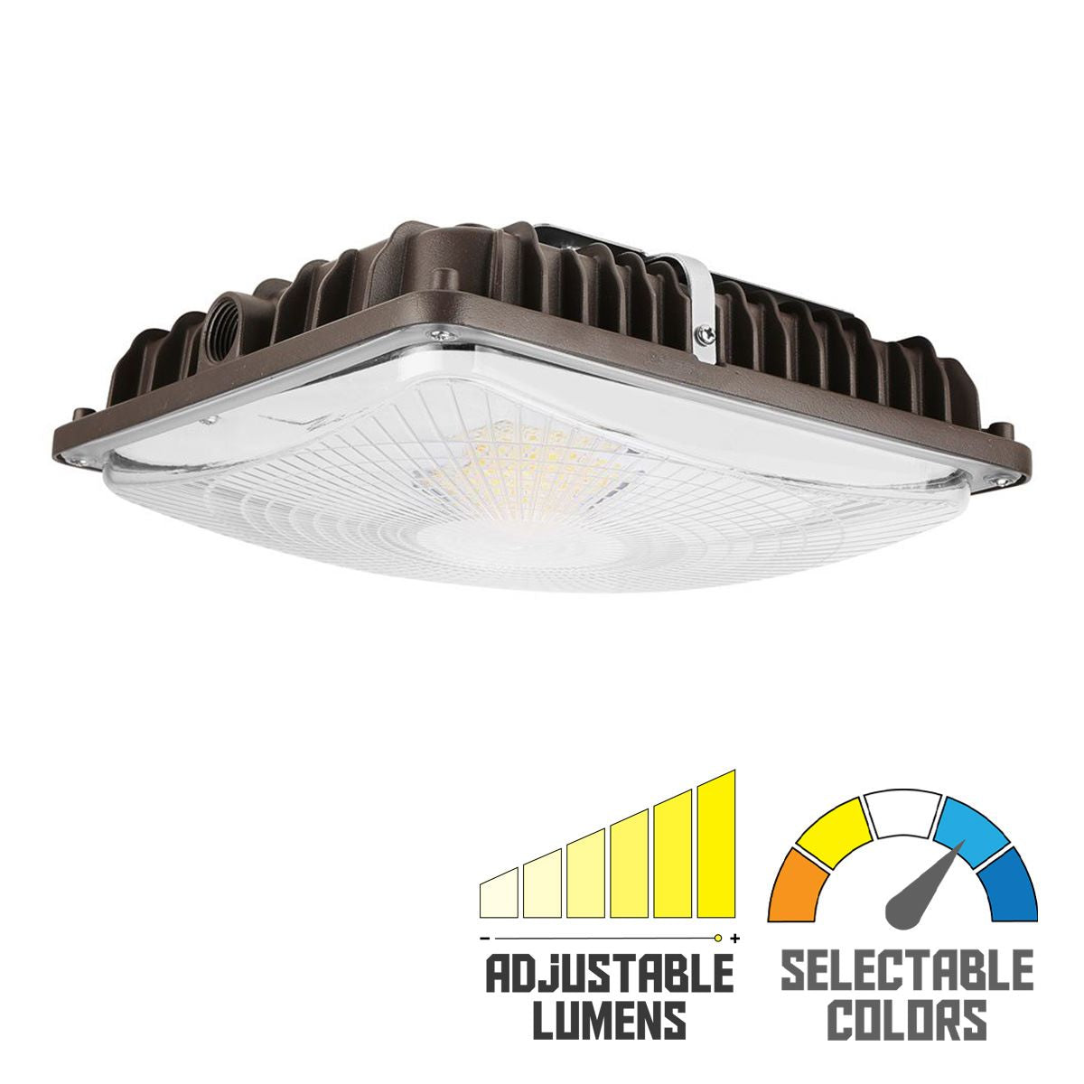 GLT SCL-120W-CCT-BZ: Powerful LED Canopy Light | 16500 Lumens | Bees ...