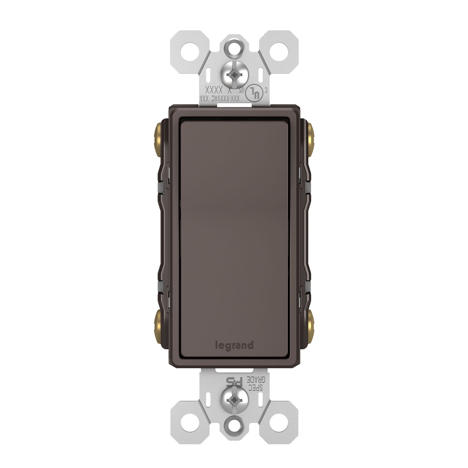 Legrand Radiant TM874 4-Way Rocker Light Switch - Brown - Bees Lighting