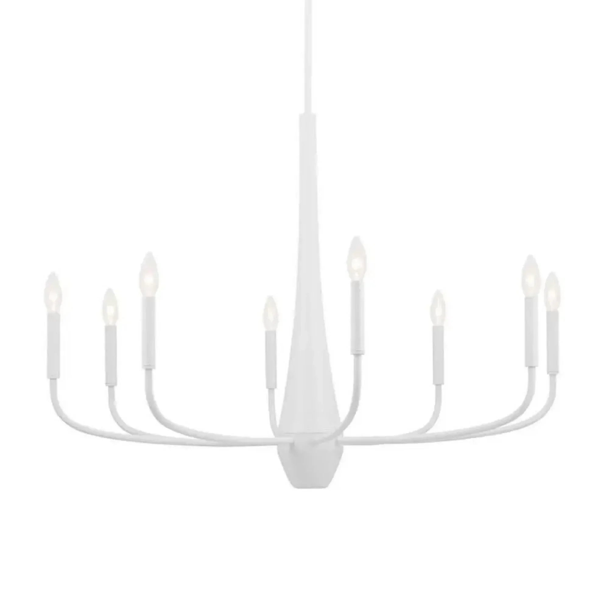 Kichler 52526WH: Deela 36" 8-Light Chandelier | Bees Lighting