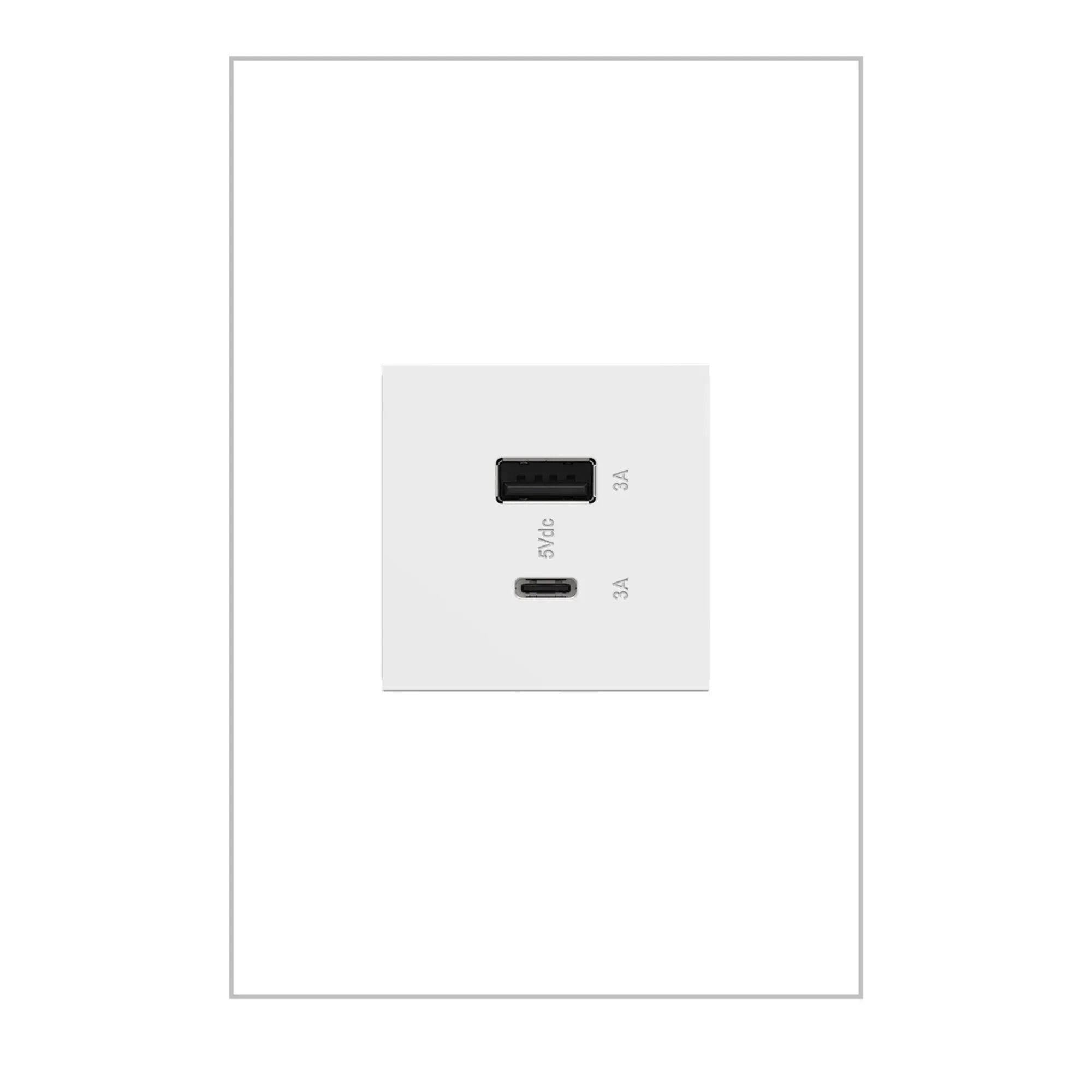 Legrand ARUSB2AC6W4 adorne USB Outlet Type-AC Module | Bees Lighting