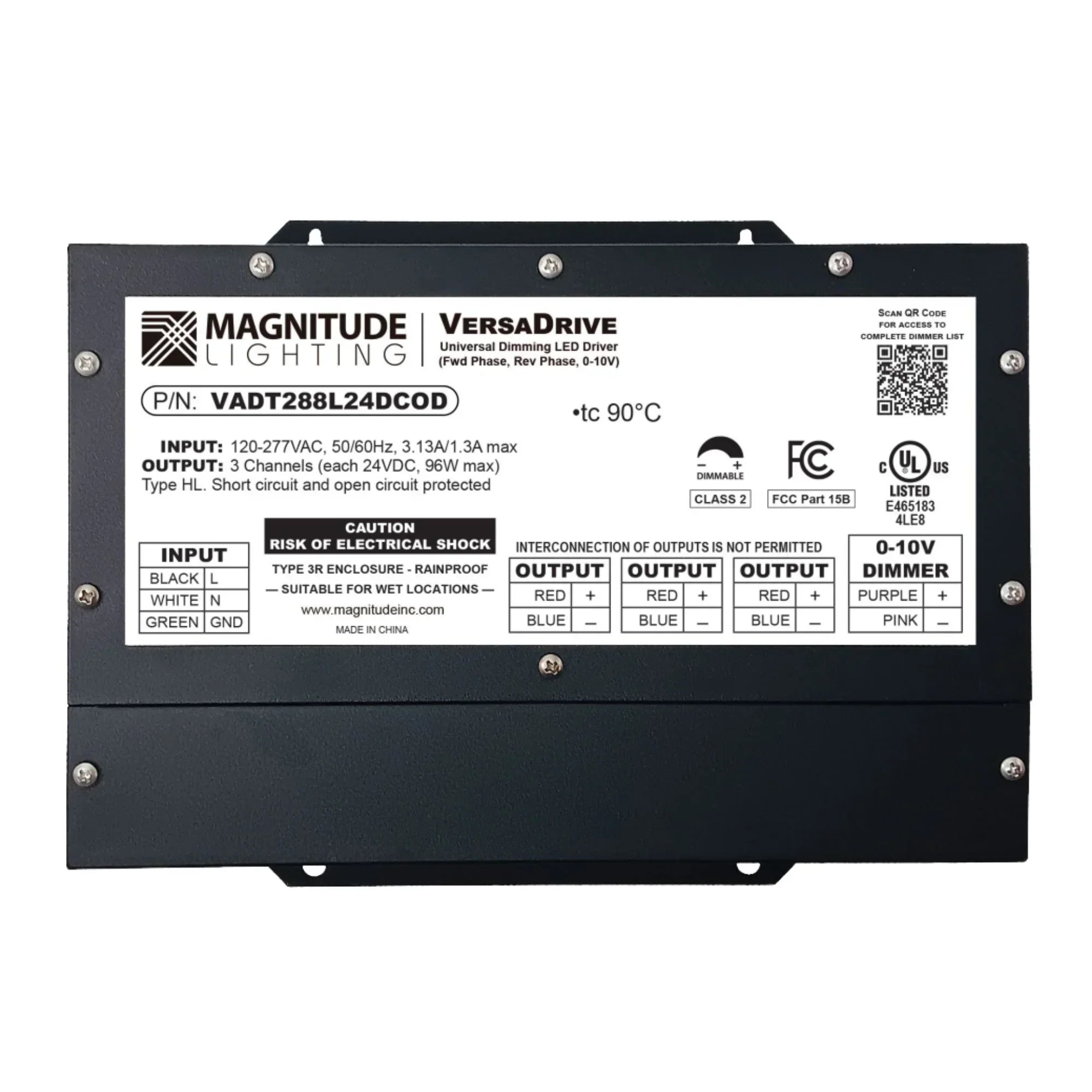 Magnitude VersaDrive VADT288L24DCOD 288W LED Driver | Bees Lighting