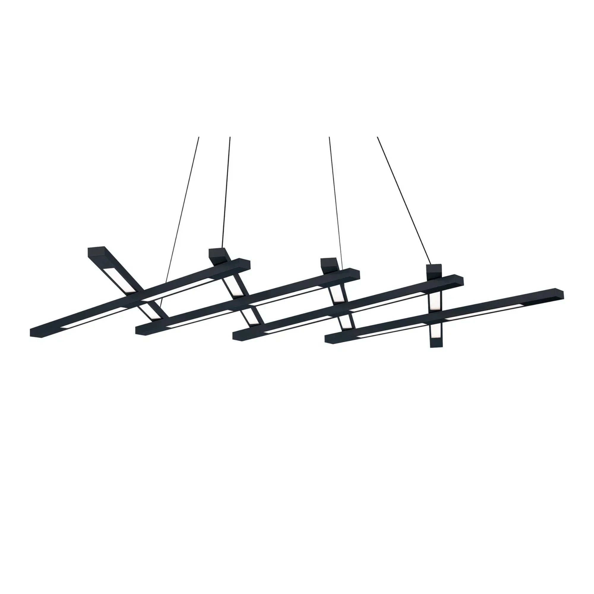 Modern Forms PD-32880-BK: Scissors 80" LED Linear Pendant | Bees Lighting