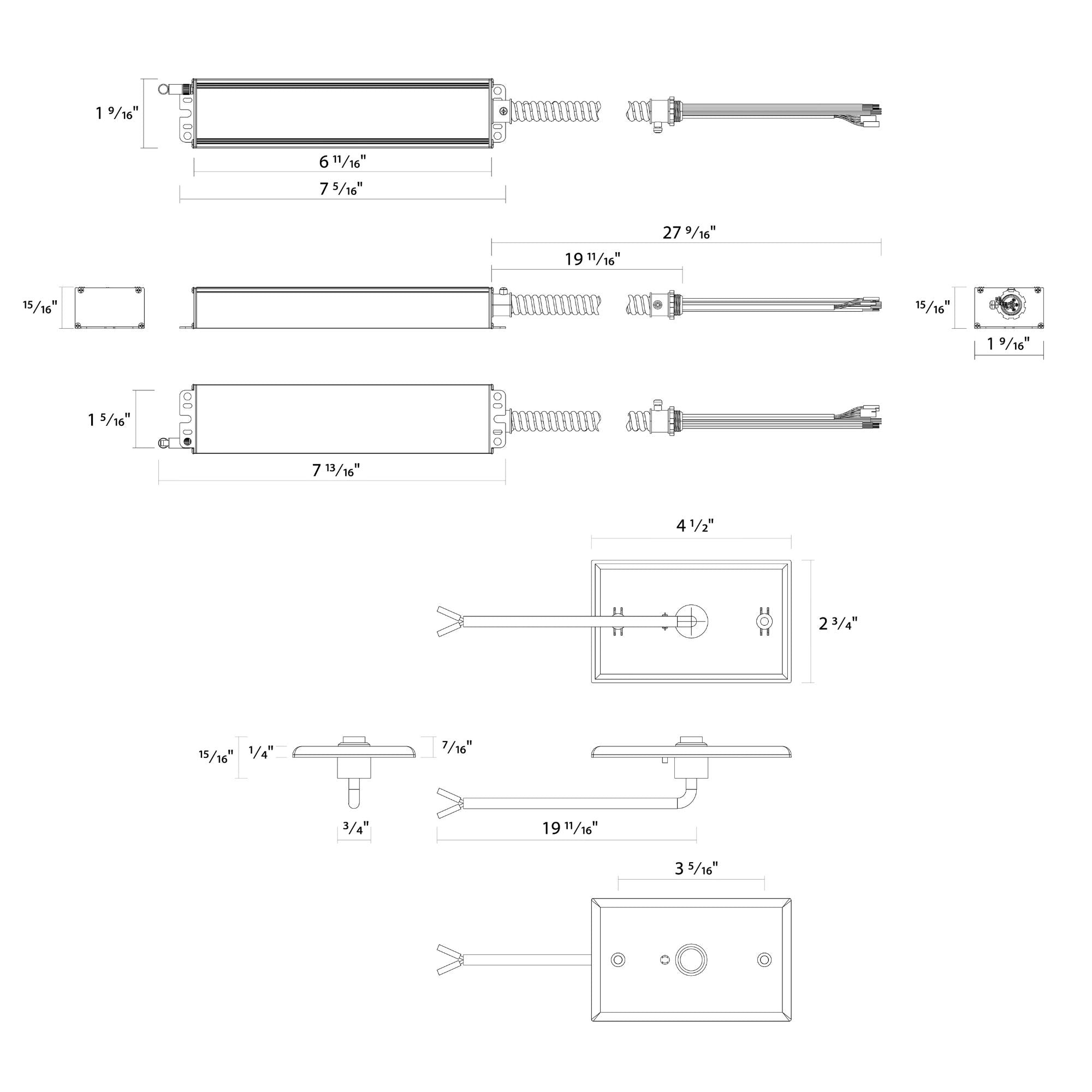 RAB EMB-25 25W Emergency LED Driver | 120V-347V 0-10V Dimming – Bees Lighting